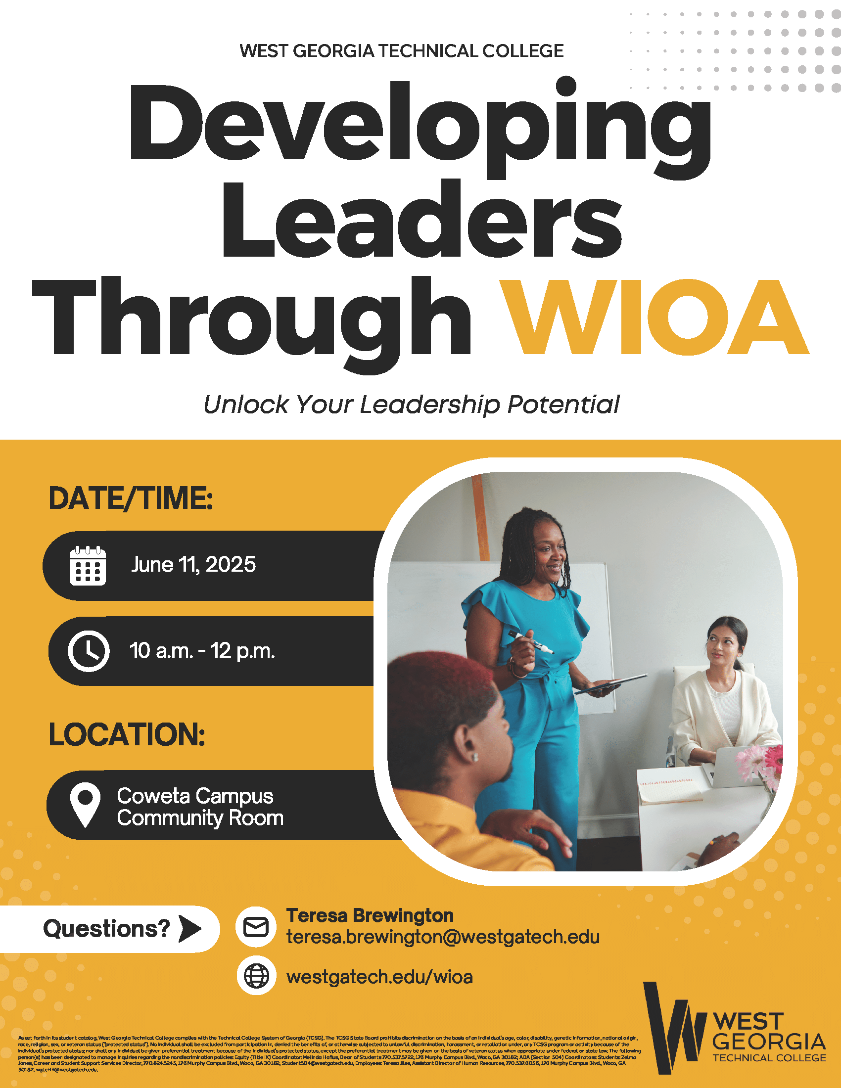 Developing Leaders Through WIOA - West Georgia Technical College