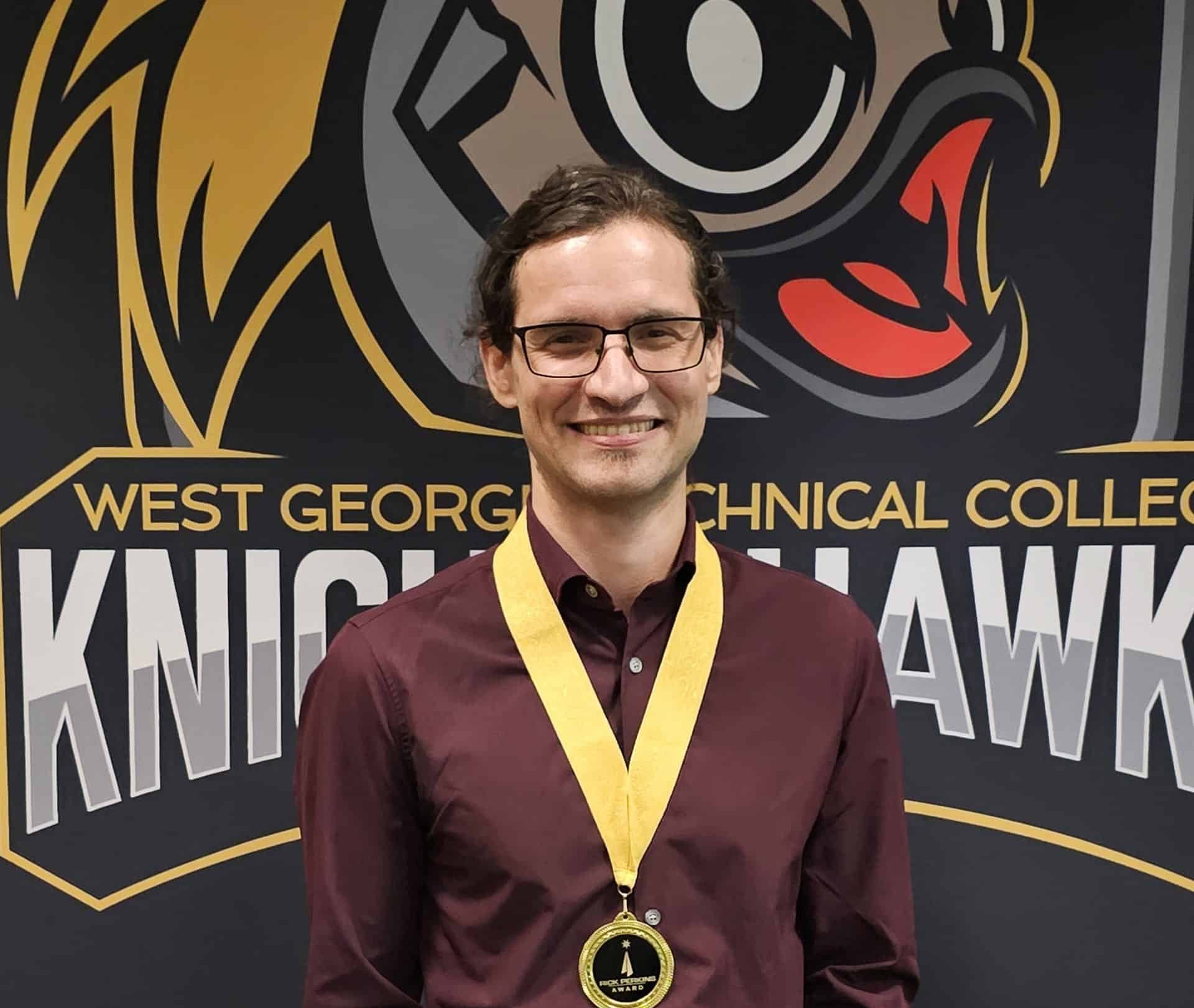 Matthieu Pilon Named WGTC’s 2025 Rick Perkins Award Winner - West Georgia Technical College